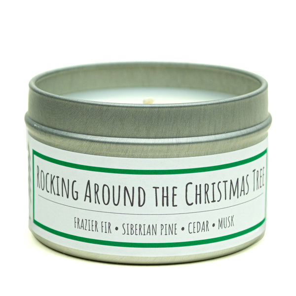 Rocking Around the Christmas Tree scented 3 oz. soy candle in travel ...